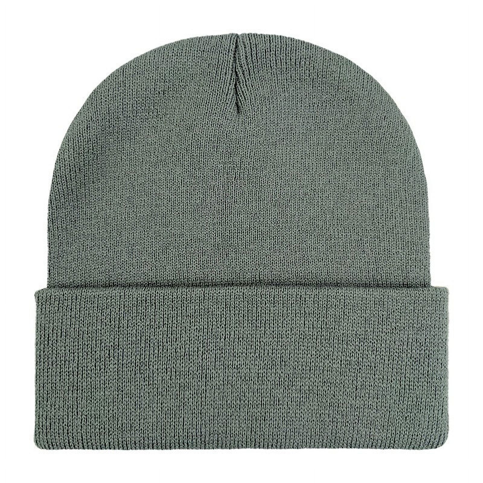 ZQUUVOU Beanie For Men Women Warm Winter Knit Cuffed Beanie Soft Cap ...