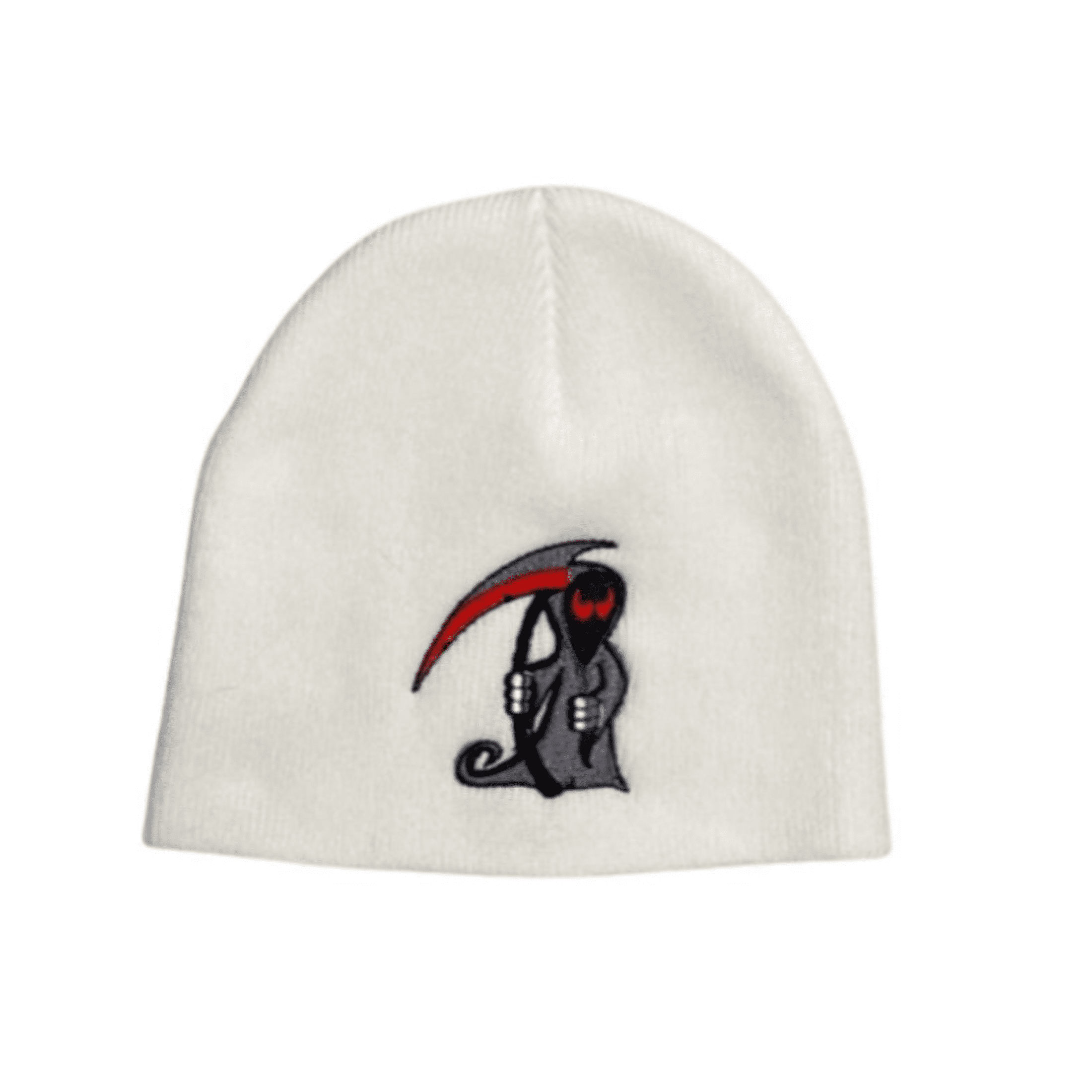 Beanie Hat Embroidered Grim Reaper Design Beanie Hat Winter Hat Skull ...