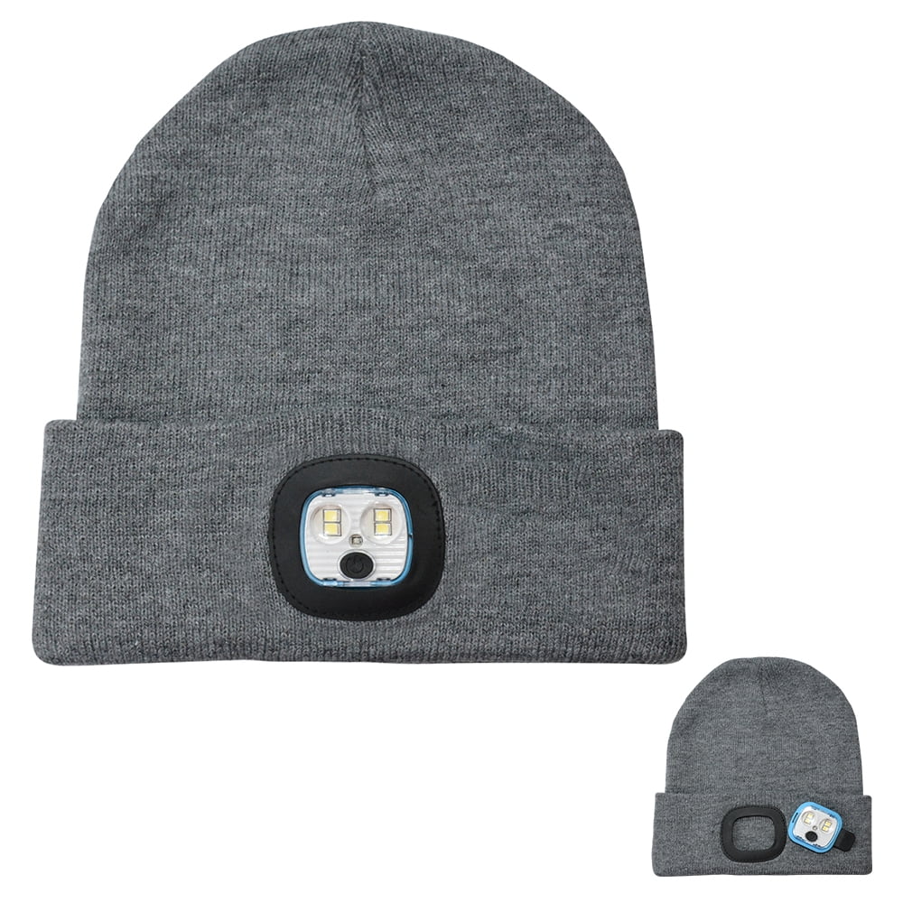 Beanie Hat with LED USB Rechargeable Light-DIDADI Cap with Headlamp for ...