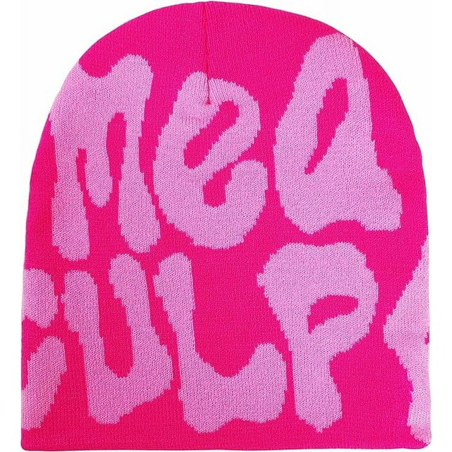 Beanie Hat Slouchy Knitted Beanies Y2k Accessories Skull Caps Mea Culpa ...