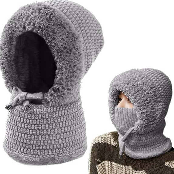 Beanie Hat for Women 2026, Multifunctional Knit Winter Hat with Scarf ...