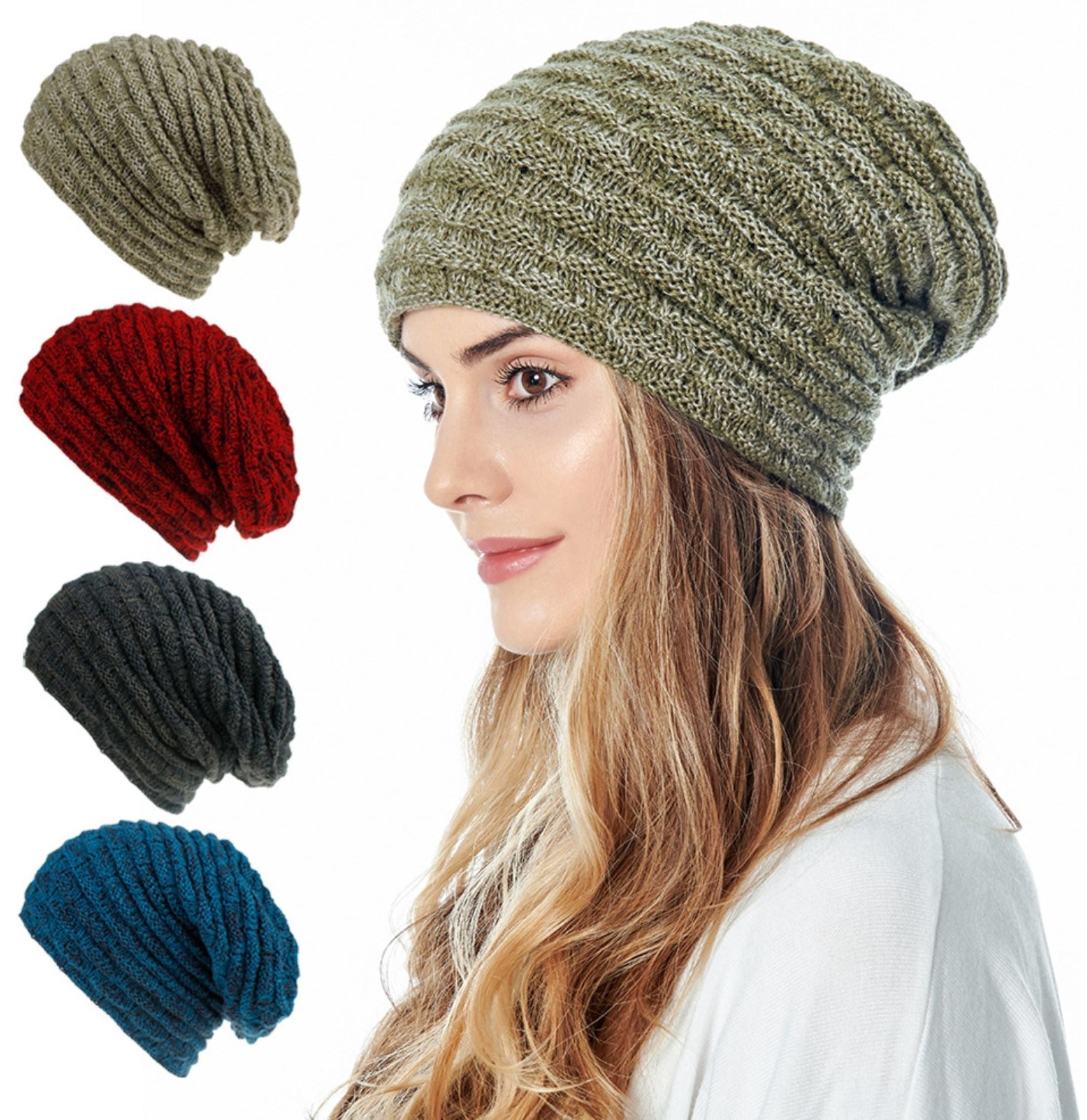 Beanie Hats Women Men 8 Multicolor Unisex Winter Cap Family Bulk Pack ...