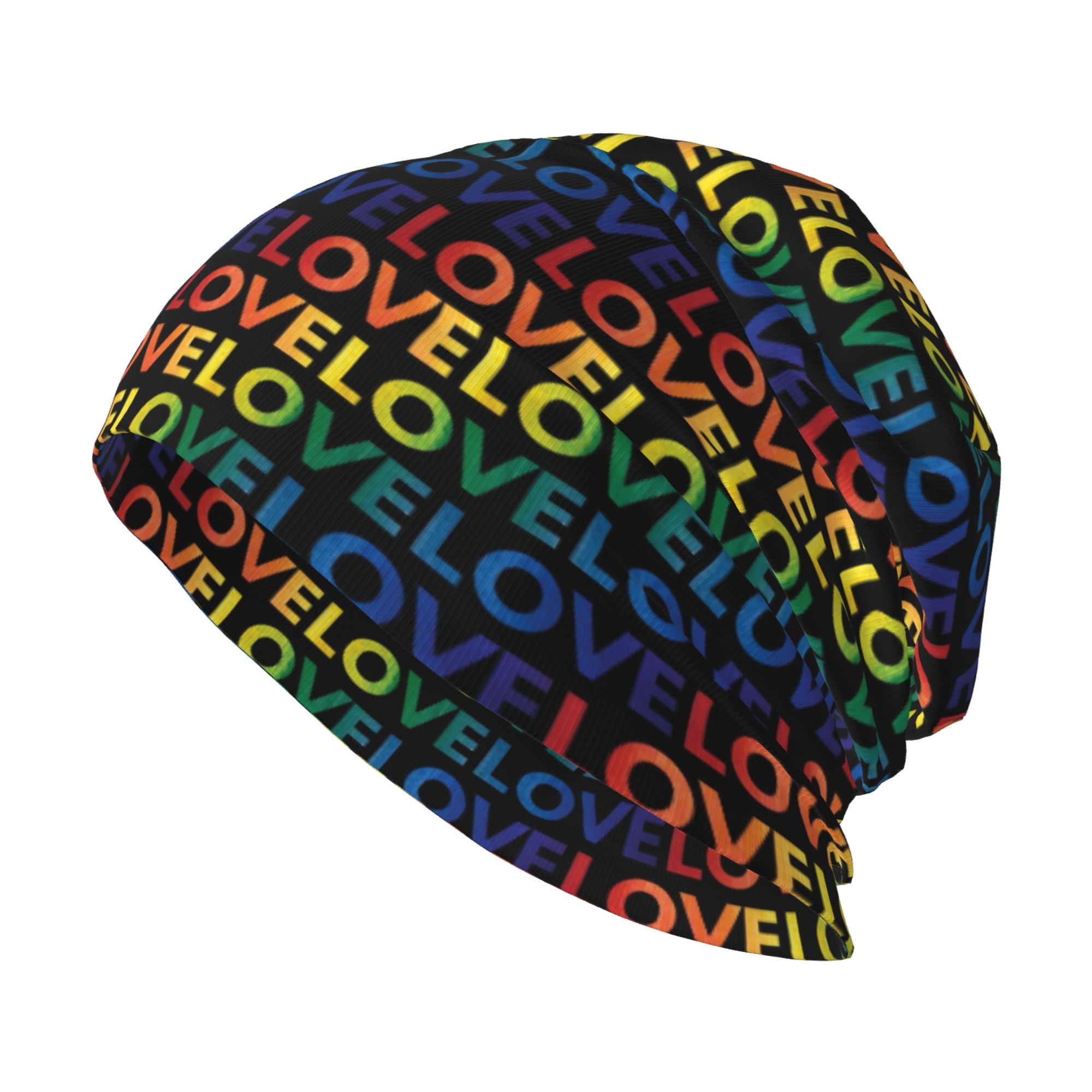 Beanie Hats for Men and Women, Rainbow Lgbt Pride Patterns Adult Unisex ...