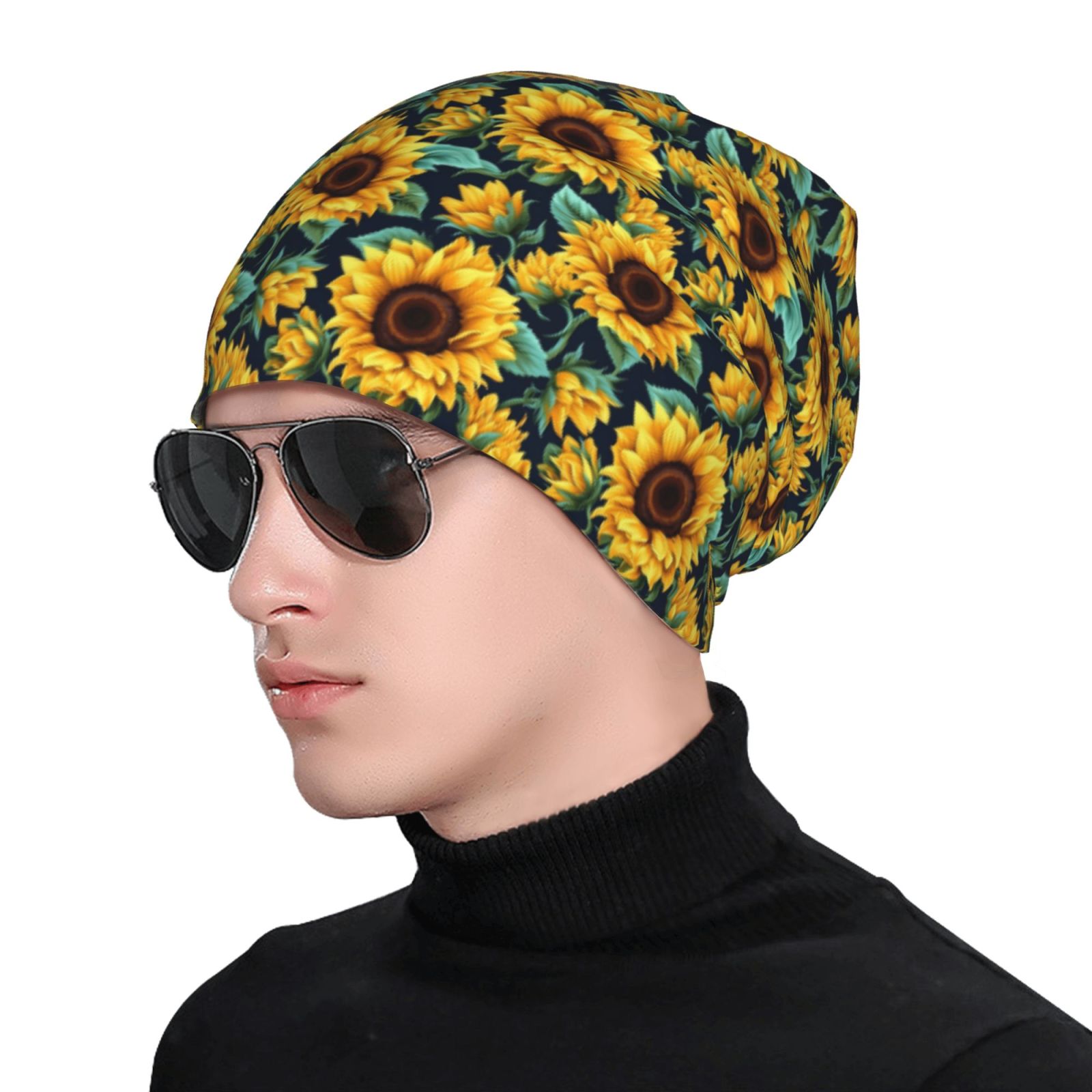 Beanie for Men and Women, vintage Sunflowers Aesthetic cute Cozy Winter ...