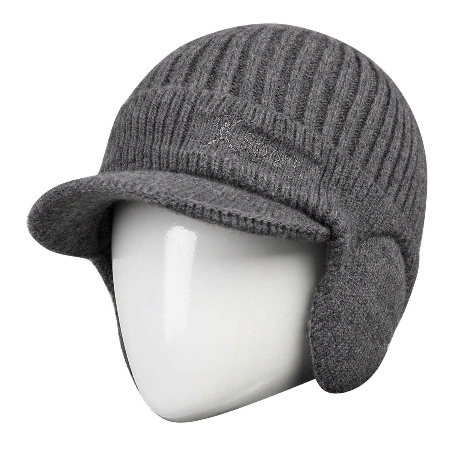 Beanie for Women,Cold Weather Wool Knit Beanie,Men's Winter Hat With ...