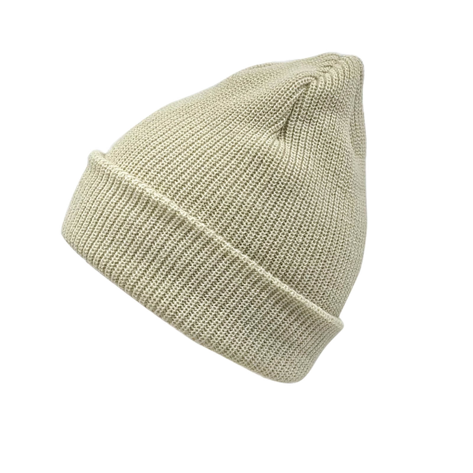 Beanie for Men Women Cuffed Cap Soft Slouchy Winter Ribbed Cable Knit ...