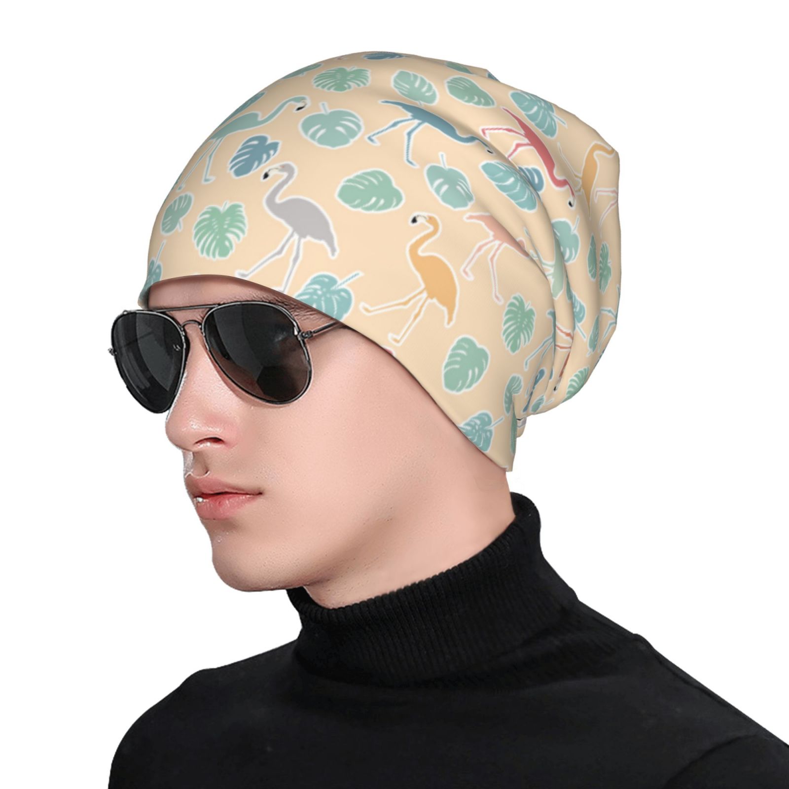 Beanie for Women Men, stork leaves Soft Beanie Hats Winter Knit Caps ...