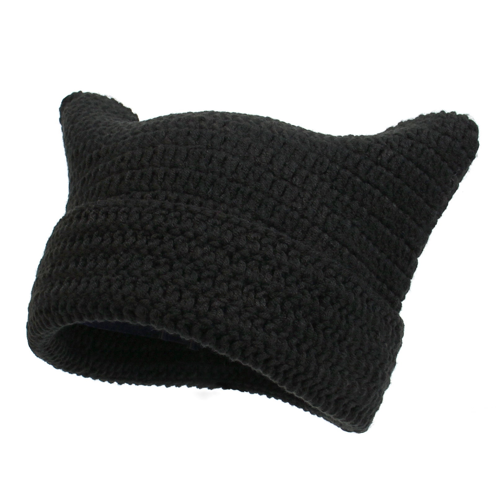 Beanies Cat Beanie Y2k Beanie Goth Knit Hat Grunge Crochet Hats for ...