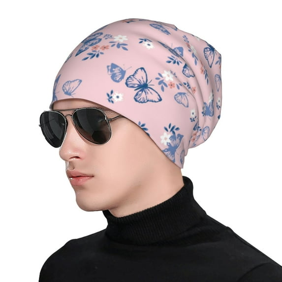 Beanies Hats for Men Women - Butterfly print A Soft Breathable Chemo ...