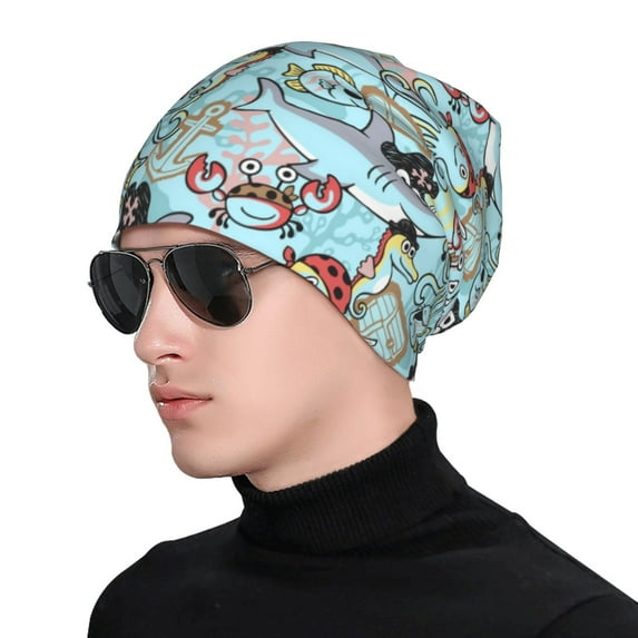 Beanies Hats for Men Women - Cartoon Pirate Soft Breathable Chemo ...