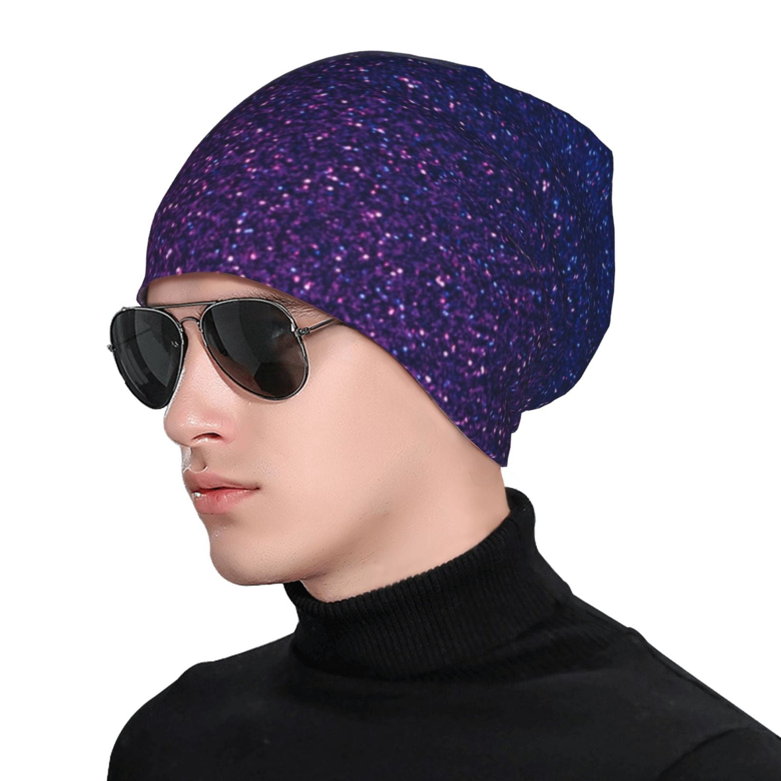 Beanies Hats for Men Women - Neon Glitter Soft Breathable Chemo ...