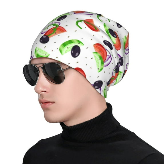 Beanies Hats for Men Women - Tomato Eggplant Cucumber Soft Breathable ...
