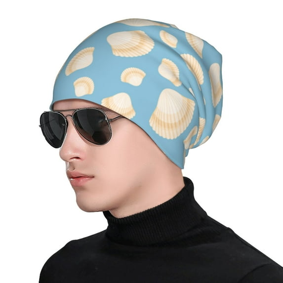 Beanies Hats for Men Women - White Shells Soft Breathable Chemo ...