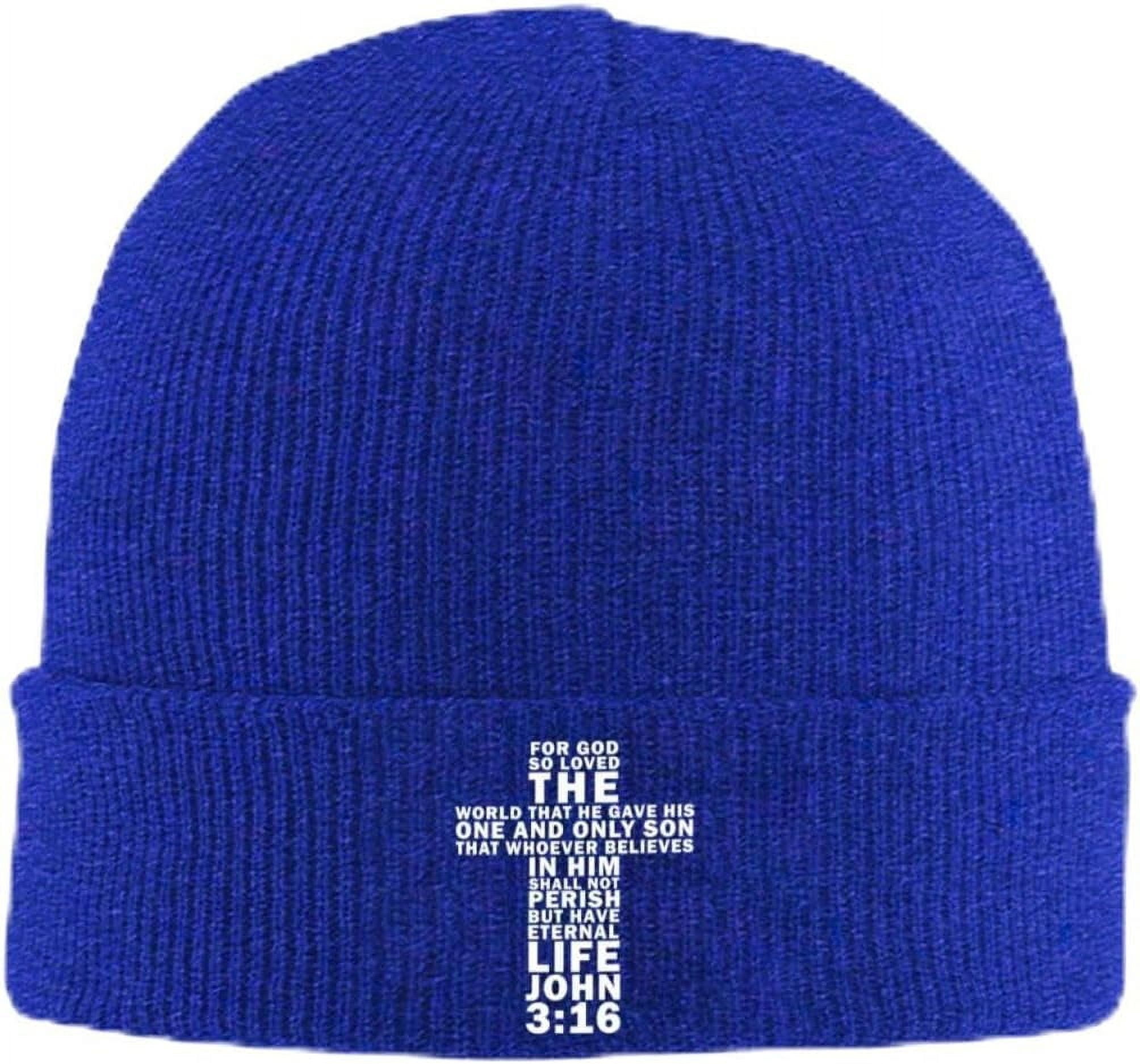 Beanies,John 3:16 Bible Verse Christian Beanie Hat Women Men Knit Skull ...