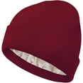 Beanies Women Satin Lined Beanie Men Knit Silk Lined Winter Gift Hats ...