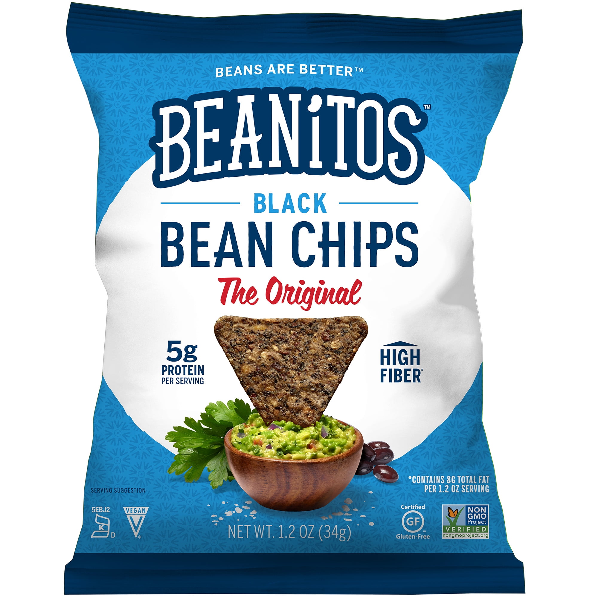Beanitos Black Bean Original 1.20 oz, 24 count - Walmart.com