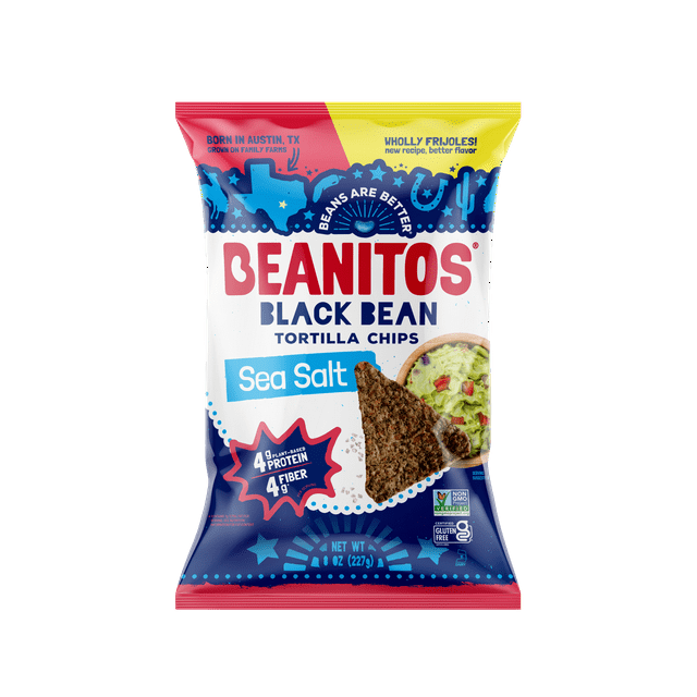 Beanitos Black Bean Sea Salt Tortilla Chips, 8 oz - Walmart.com