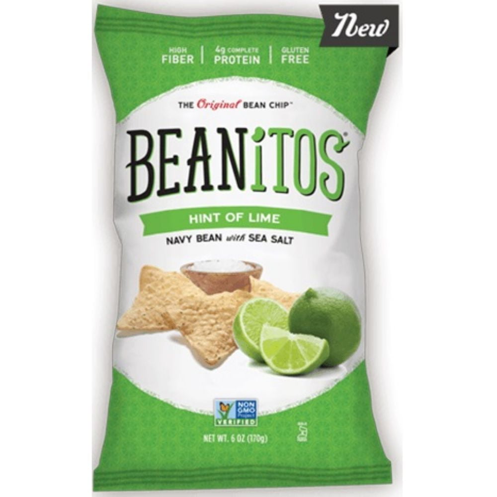 Beanitos Hint of Lime Navy Bean with Sea Salt Chips, 6 Ounce -- 6 per ...