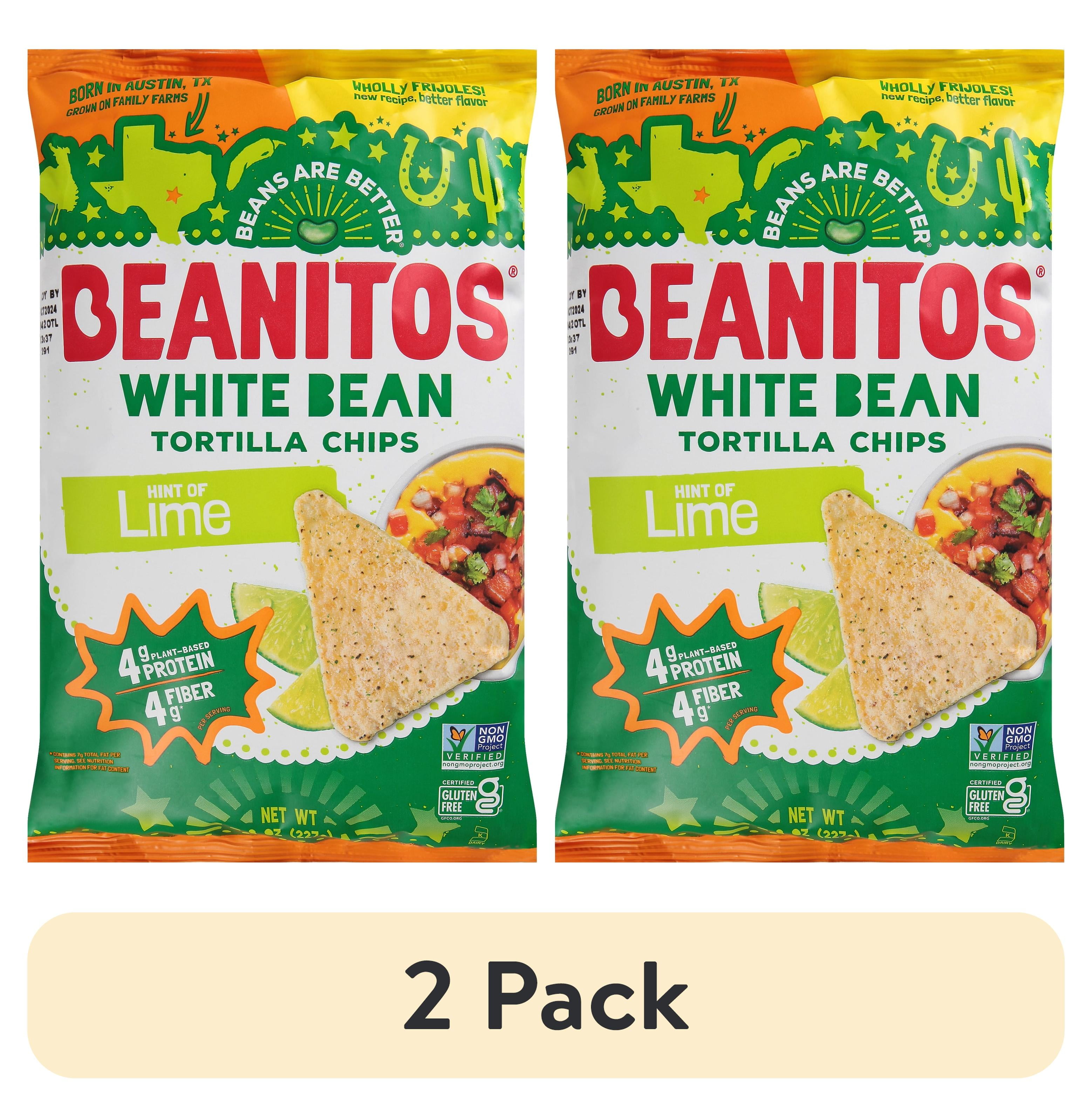 (2 pack) Beanitos Hint of Lime White Bean Tortilla Chips 8oz - Walmart.com