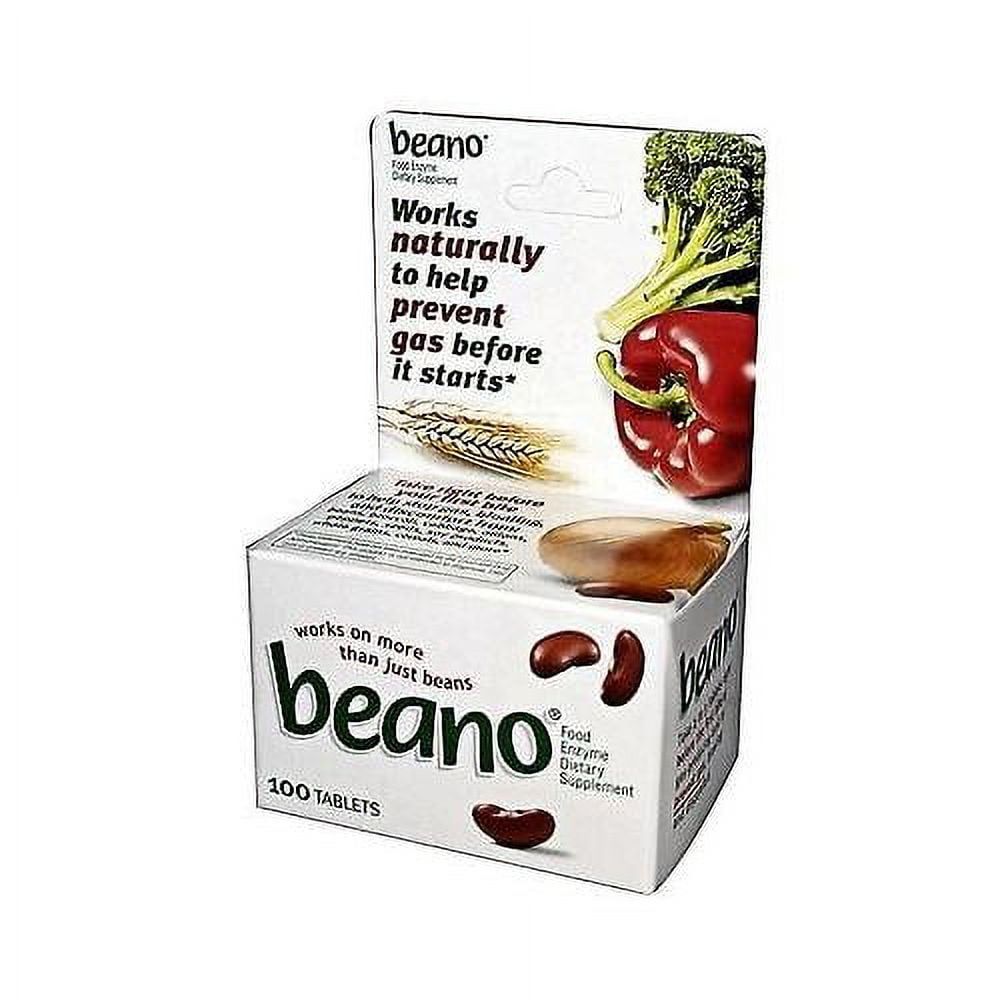 Beano Food Enzyme Dietary Supplement, Tablets, 100 ea - Walmart.com