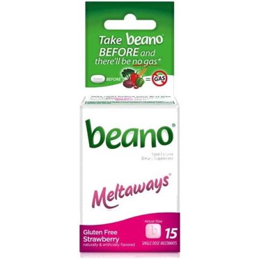 Beano Anti-Gas Food Enzymes, 100 CT (Pack of 4) - Walmart.com