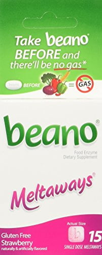 Beano Meltaways Strawberry Single Dose Tablets, Take Beano To Help ...