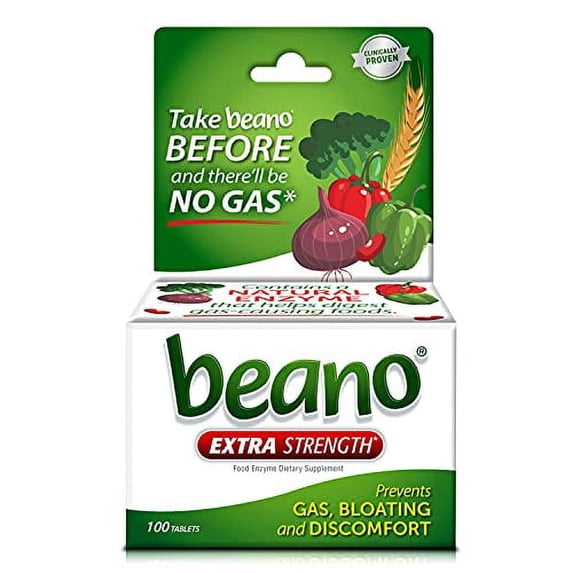 Beano Ultra 800, Gas Prevention and Digestive Enzyme Supplement, 100 ...