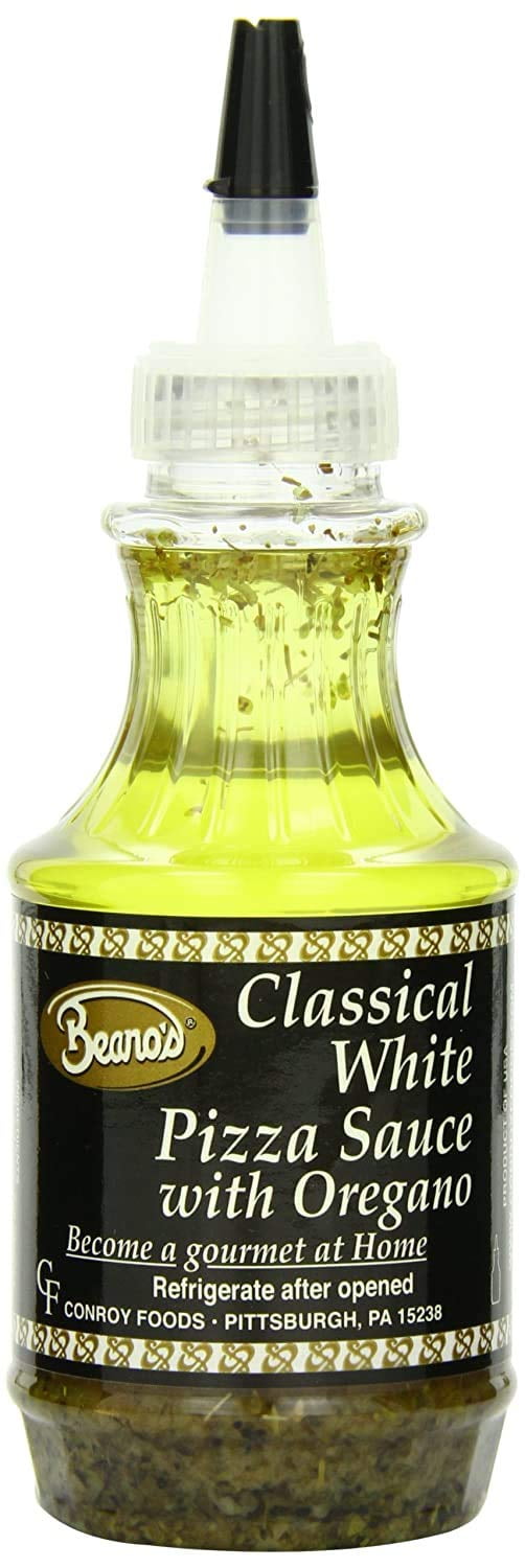 Beano's Classical White Pizza Sauce With Oregano, 2-Pack 8 Fl Oz Bottle ...