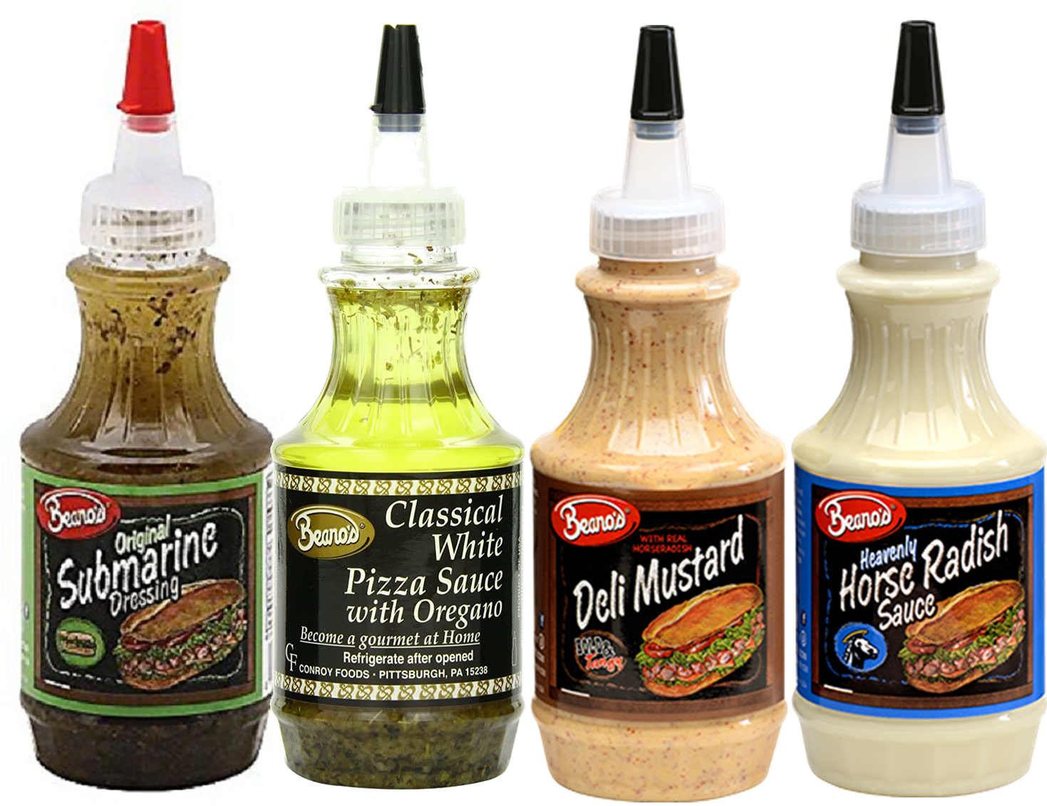 Beano's Submarine, White Pizza, Deli Mustard & Horseradish Sauce ...