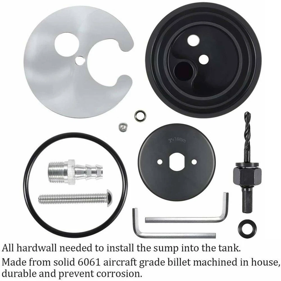 Beans Diesel Fuel Tank Sump Kit Aluminum Silver For Cummins Duramax ...
