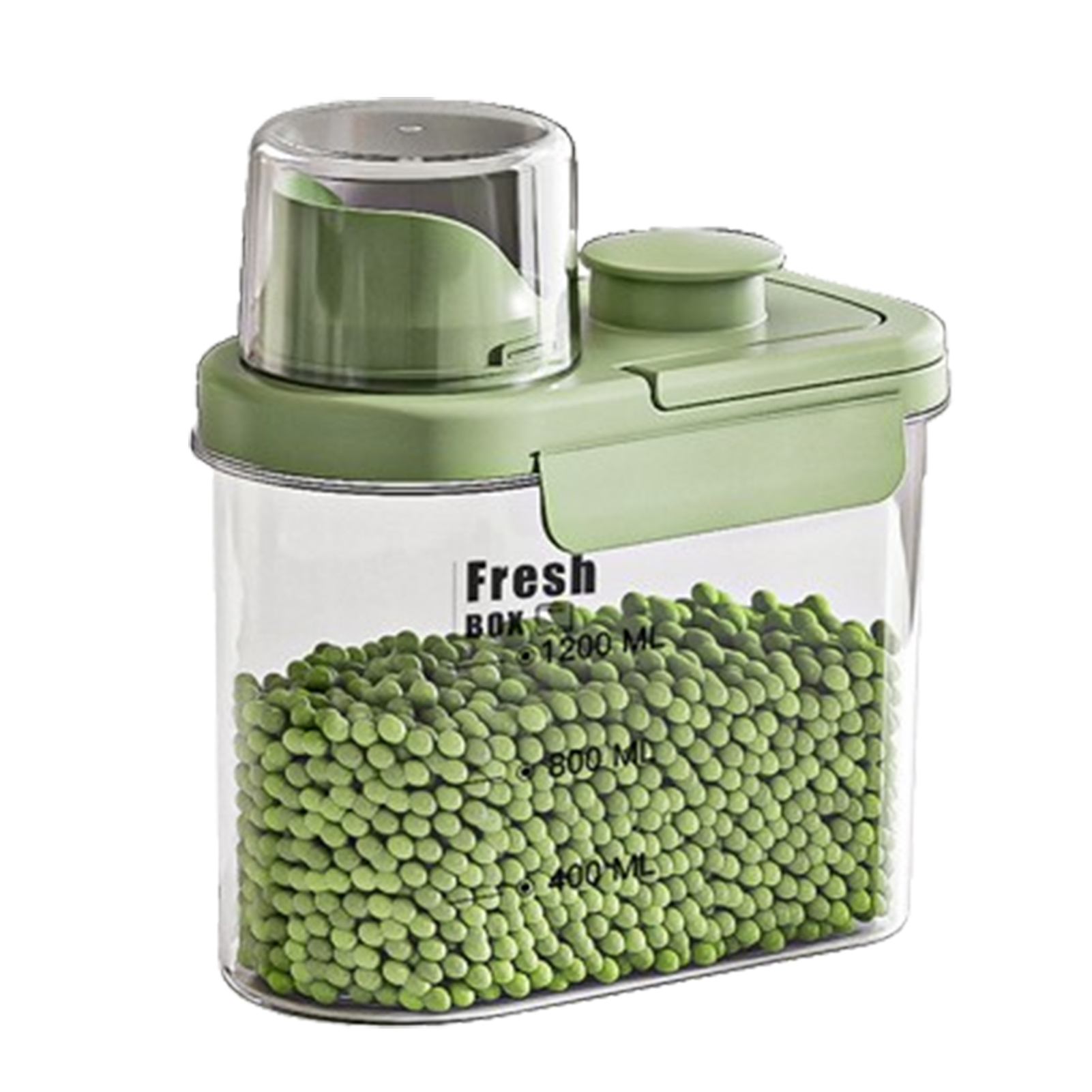 Beans Storage Container, Transparent Storage Box Sealed, Portable Space ...