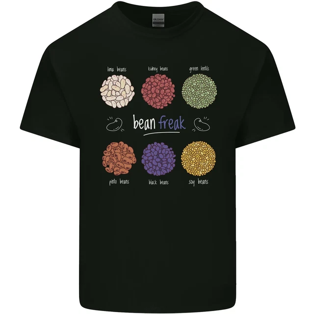 Beans Vegan Kidney Soy Lentils Vegetarian Mens Womens S-5XL T-Shirt ...