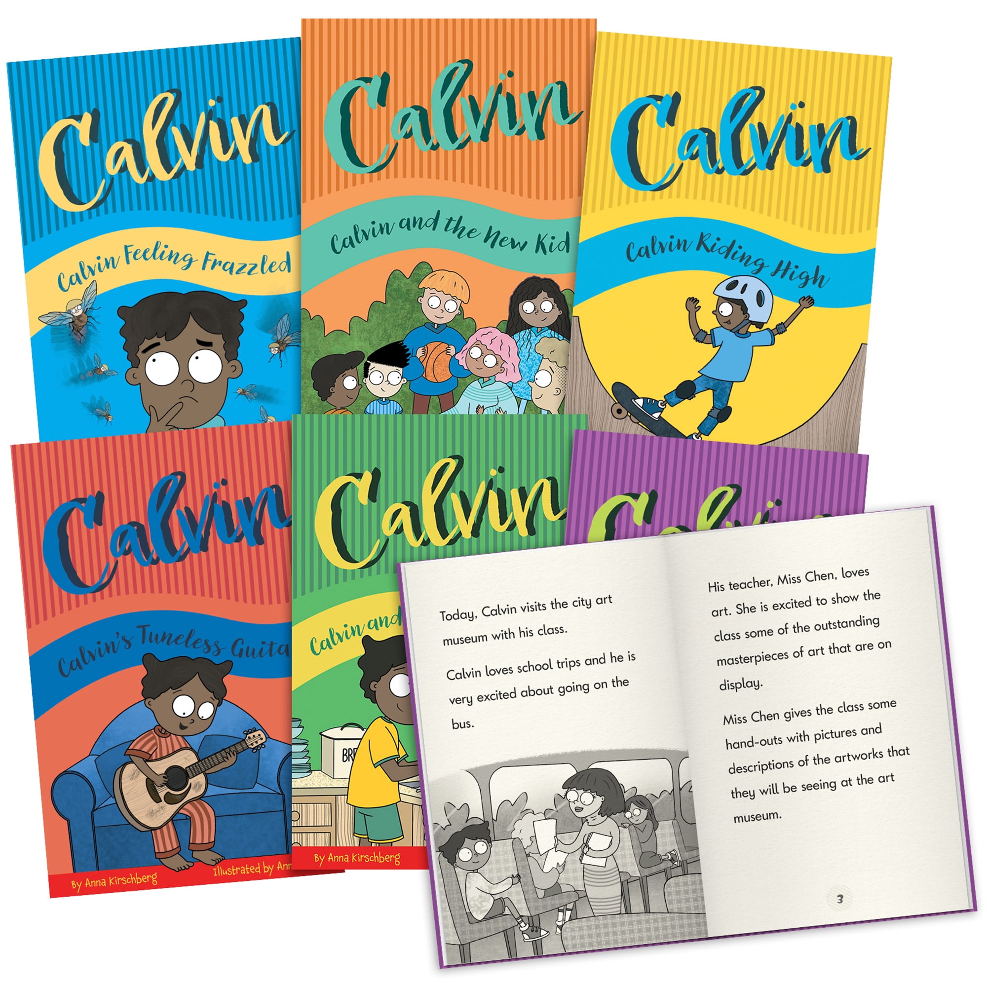Beanstalk Books: Calvin Decodable Chapter Book Set - 6 Illustrated ...