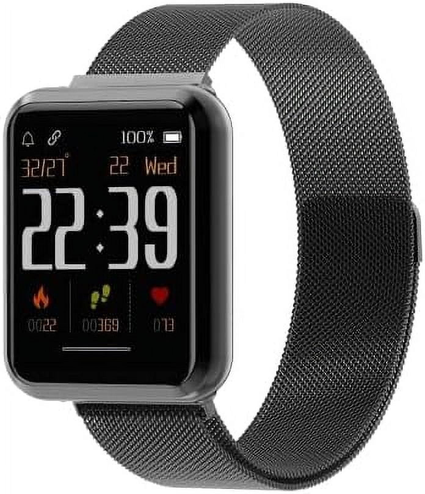 Beantech S3 Smart Watch, Fitness & Heart Rate Tracker, IP68 Waterproof, Android & iOS Compatible ...