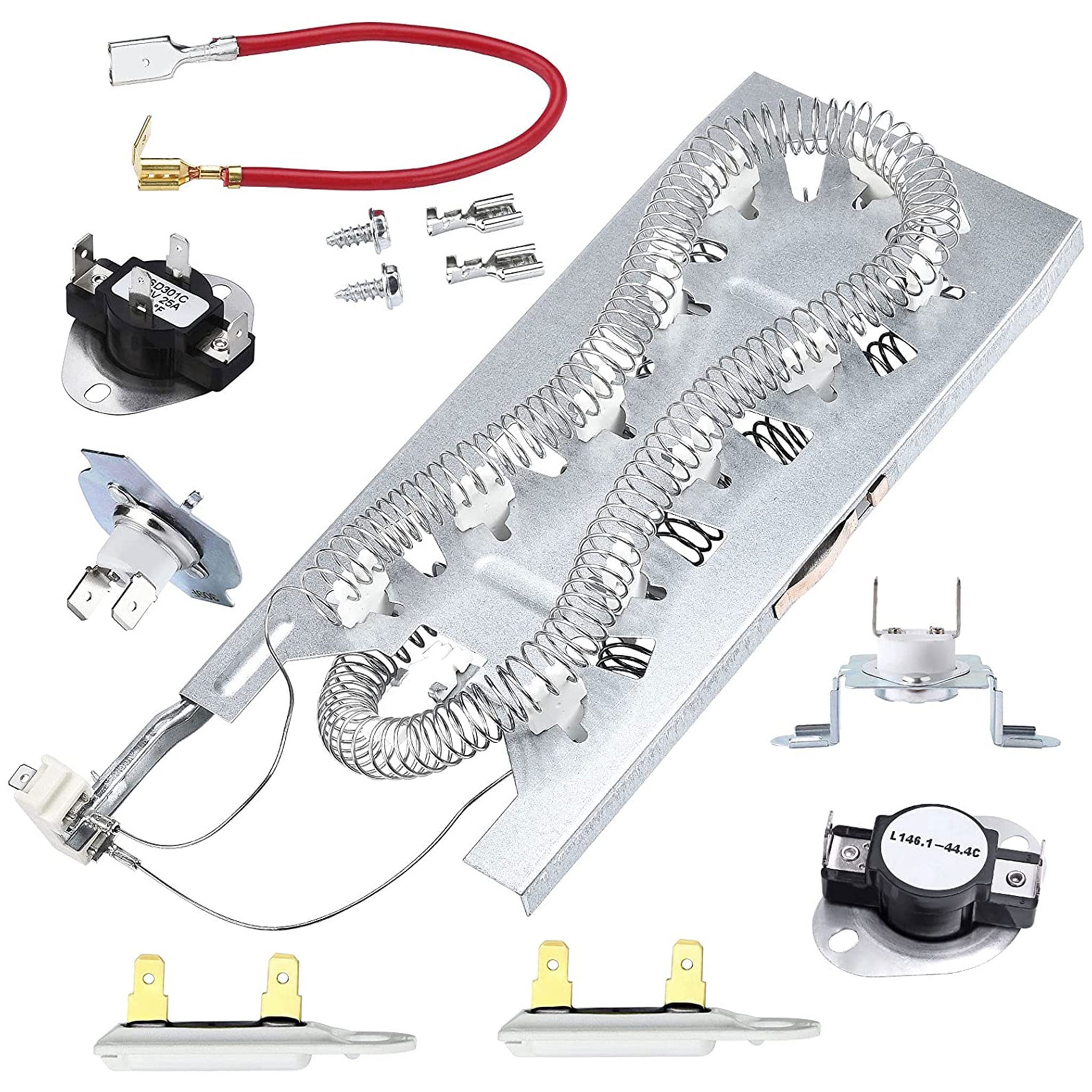 Beaquicy Dryer Heating Element with Thermal Fuse Kit for Whirlpool ...