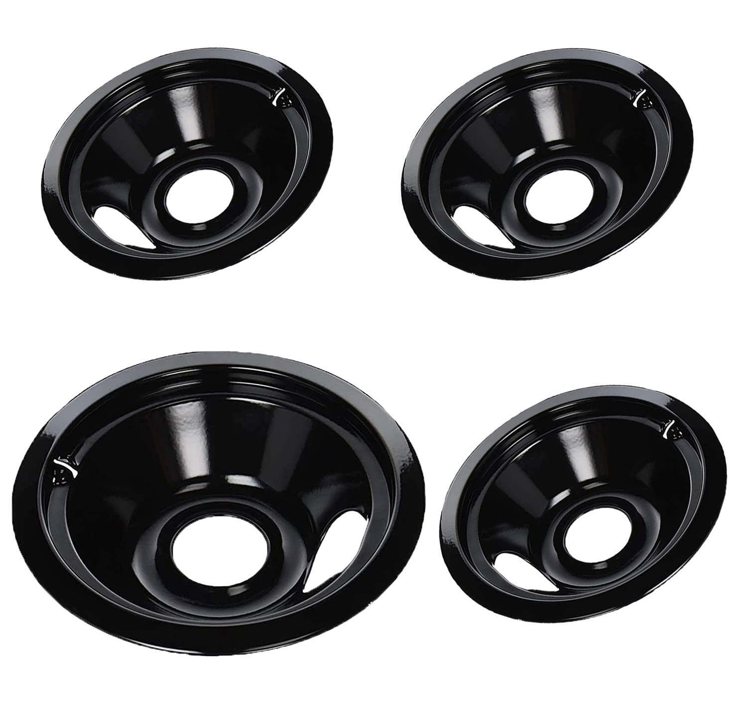 Range Kleen 4-Piece Drip Bowl, Style B fits Plug-in Electric Ranges GE ...