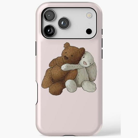 Bear And Bunny Cute Cartoon Phone Case for iPhone 11 12 13 14 15 16 17 ...
