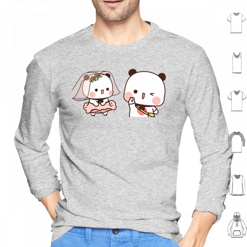Bear And Panda Bubu Dudu Balloon Hoodie cotton Long Sleeve Bear And Panda Bubu Dudu Balloon Love ...