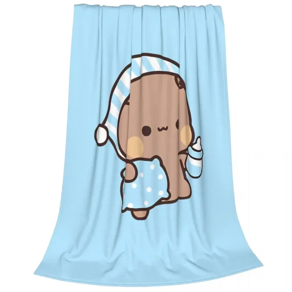 Bear And Panda Bubu Dudu Flannel Blanket Creative Throw Blankets for ...
