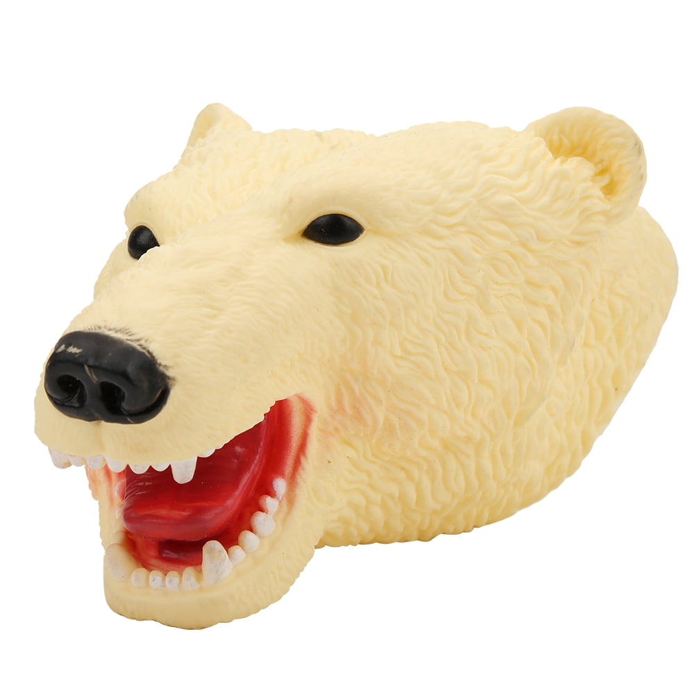 Bear Animal Toys Bear Hand Puppet ,Scary Toys,Soft Rubber Bruin Head ...