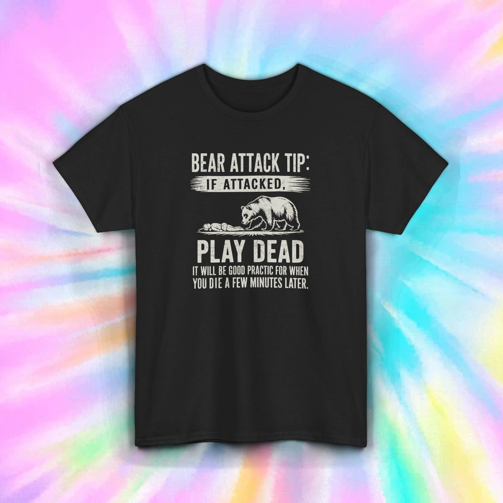 Bear Attack Tip Funny Survival Joke Camping Outdoor Humor Wilderness ...