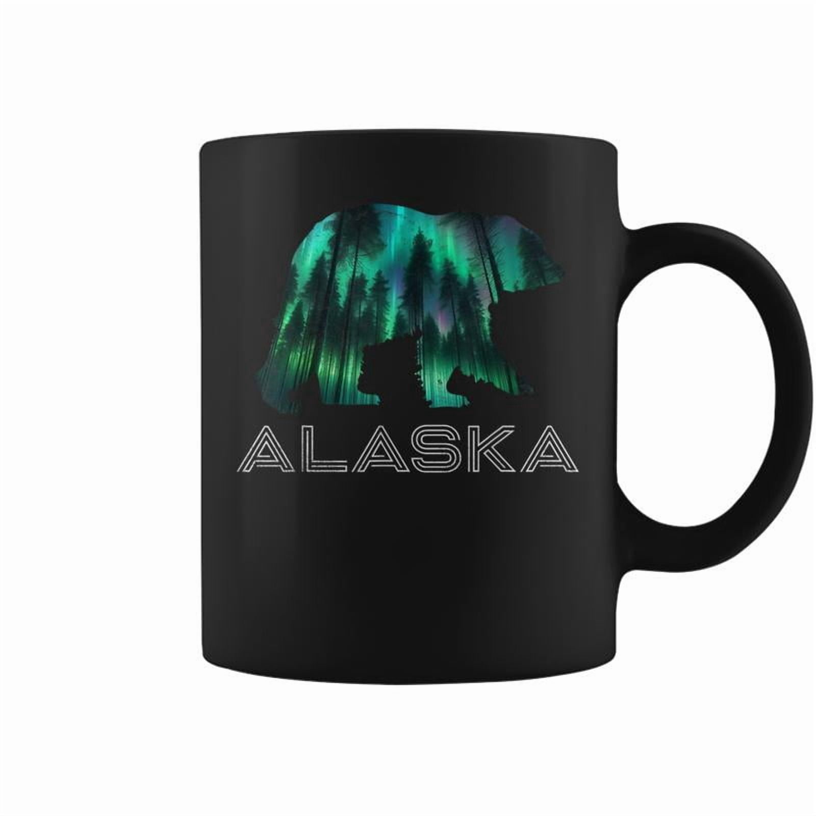 Bear Aurora Reflection For Family Friends Group Alaska Trip Coffee Mugs ...