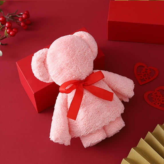 Bear Bath Towel Gift,Soft Coral Fleece Hand Towels Bear Towel for ...