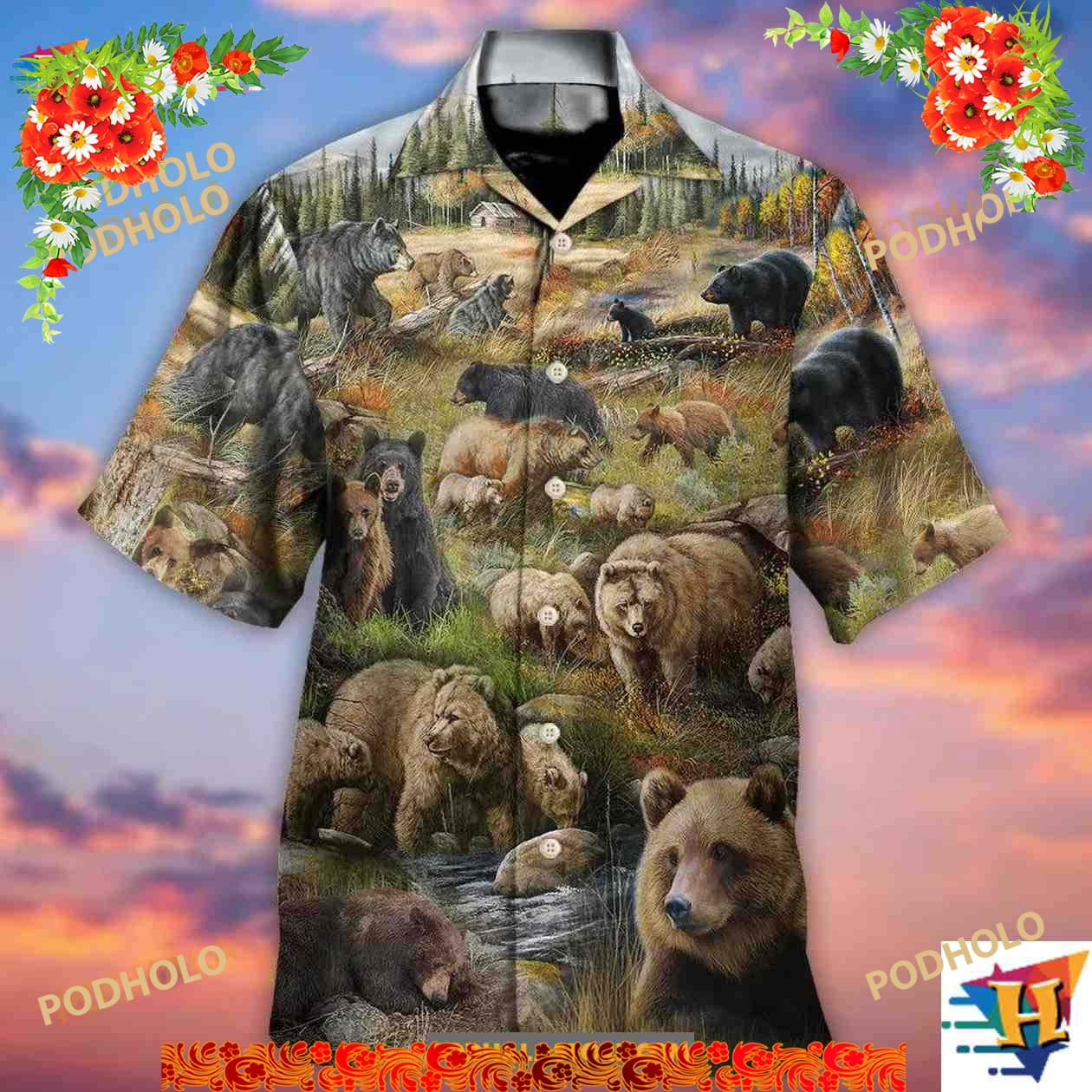 Bear Be Brave Little Bear Hawaiian Shirt, Gift Ideas For Bear Lovers ...