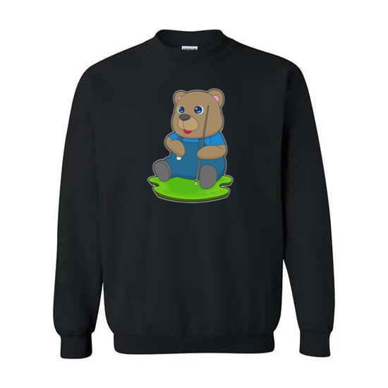 Bear Billiard Queue Game Room Unisex Sweatshirt Pool Player up to 5XL ...