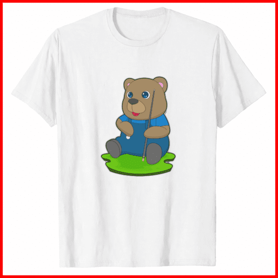 Bear Billiard Queue Graphic Tee Pool Player Sports Theme Casual Top,for ...