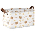 Bear Biscuits Collapsible Storage Bin Open Home Shelf Basket Water ...