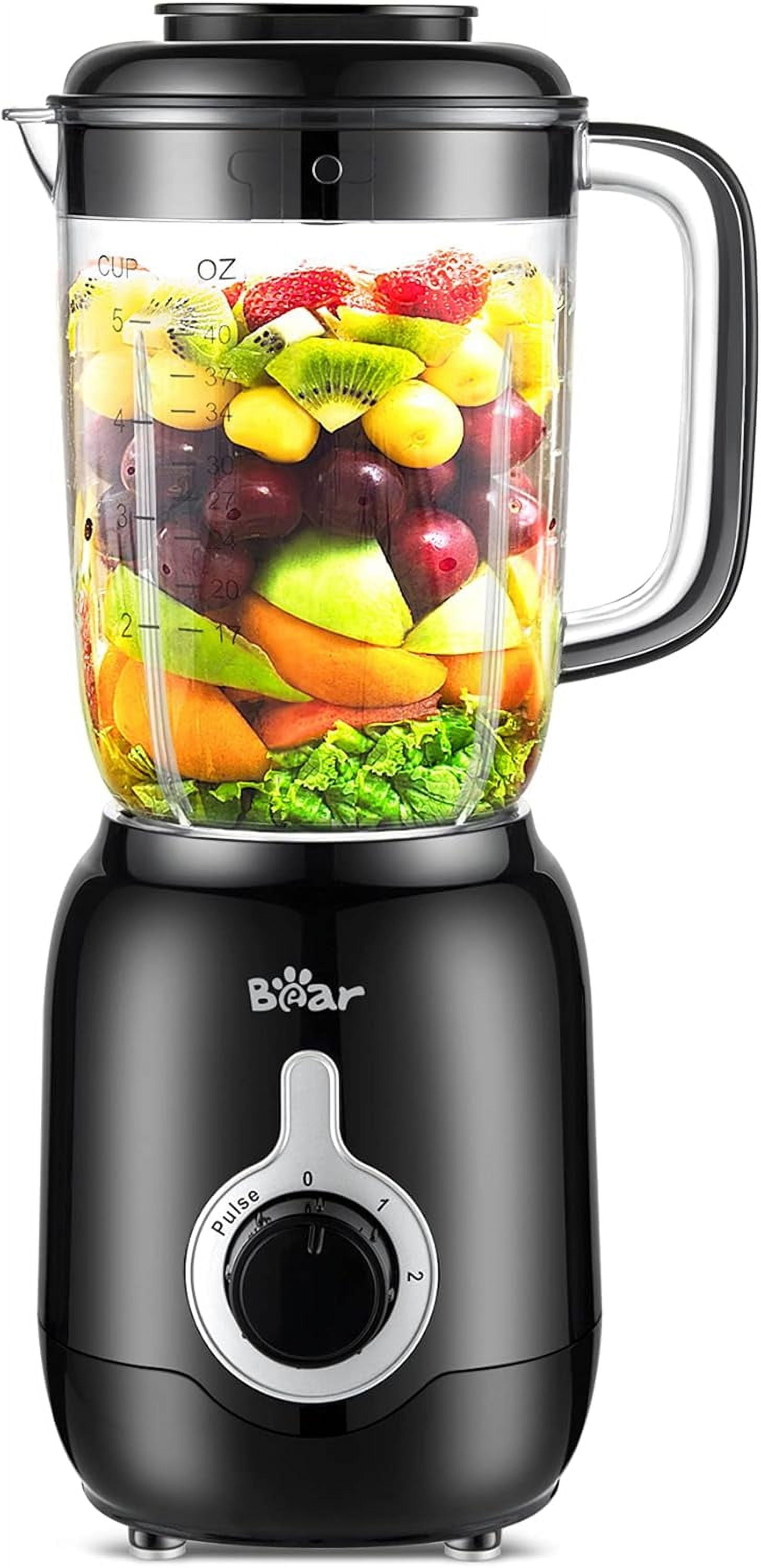 Bear Blender, 2025 New 700W Smoothie Countertop Blender with 40oz Cup for Shakes and Smoothies ...