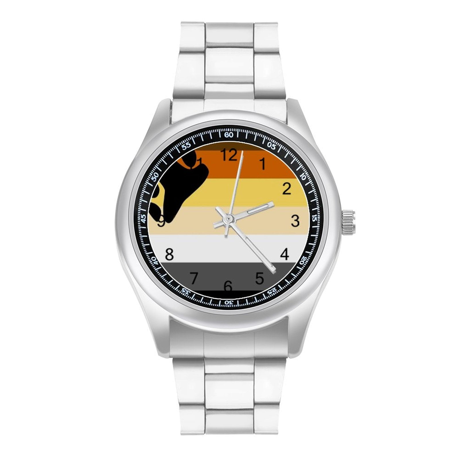 Bear Brotherhood Pride Flag Wrist Watches for Men Metal Band Watch ...