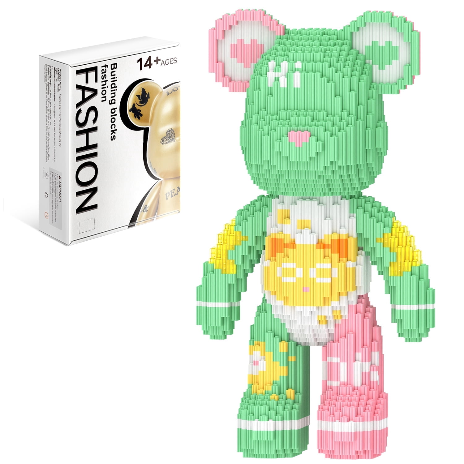 Bear Building Blocks (4500PCS),Bear Display Model,Micro 3D Animal ...